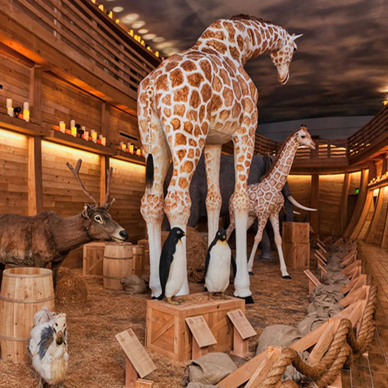 Outdoor Garden Large Theme Park Decoration Life Size Animal Statue ...