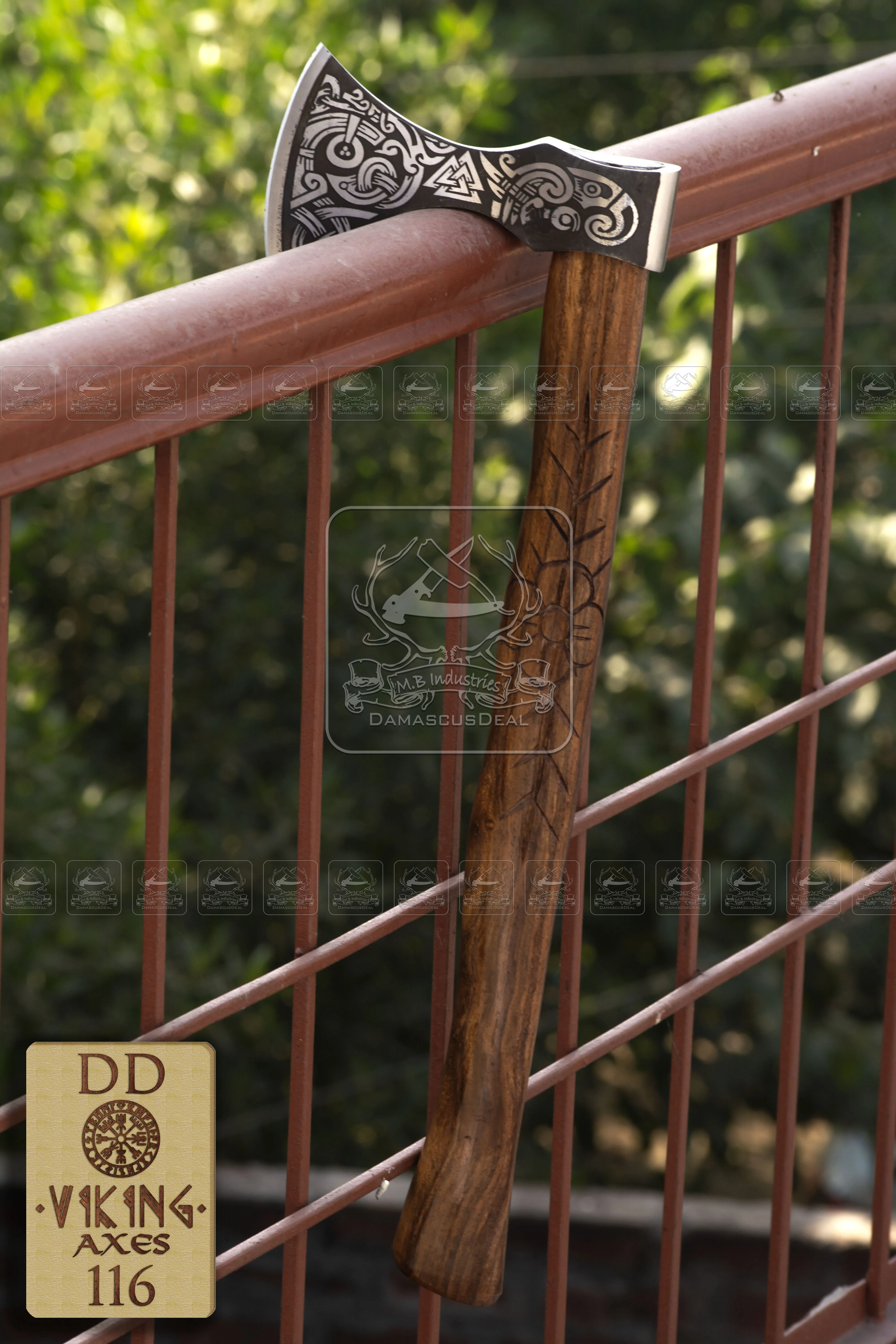 Hand Forged Viking Axe DD-VikingAxe-104 Northmen Tomahawk Viking Style ...
