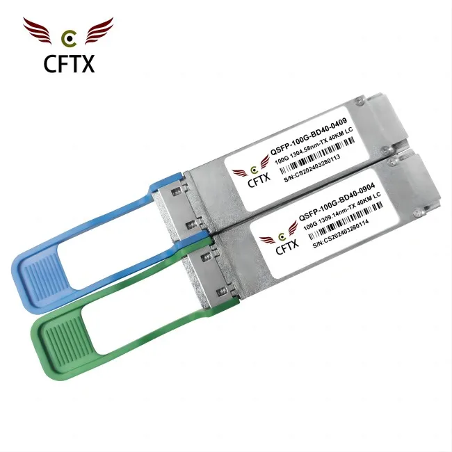 Cisco Compatible QSFP-100G-BX40U BiDi 1304.58nm-TX/1309.14nm-RX 40KM Simplex LC Optical ...
