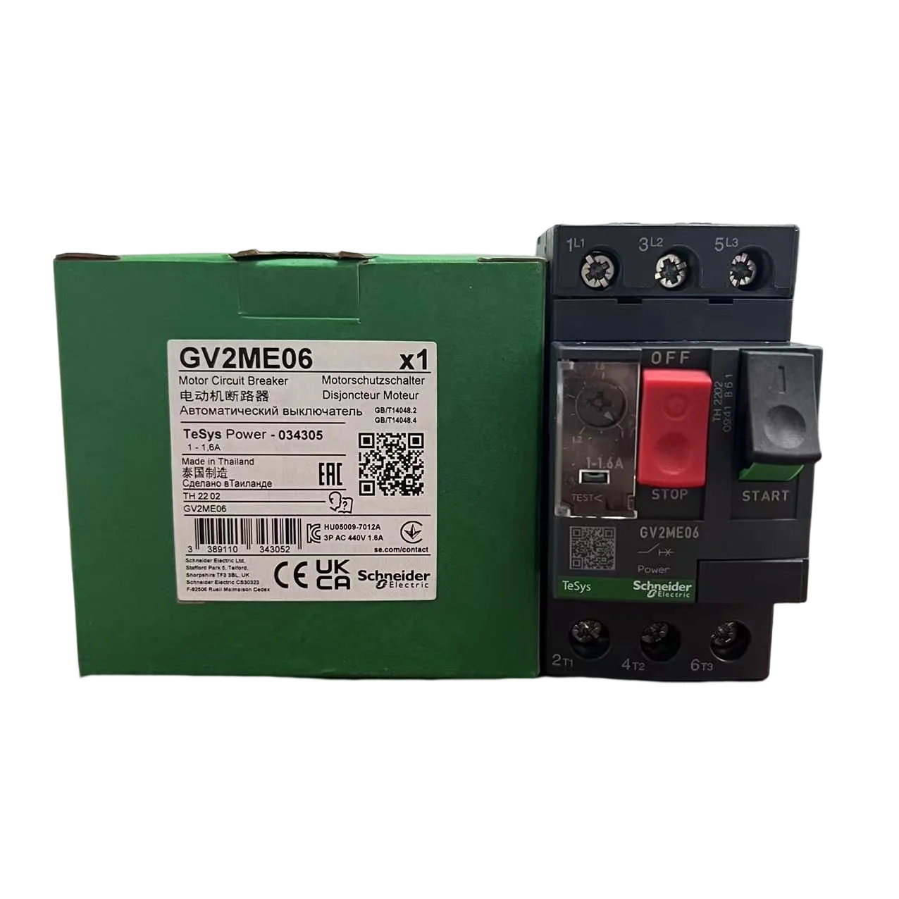 GVAE11 1NO+1NC Schneider Contact Block for Circuit Breaker