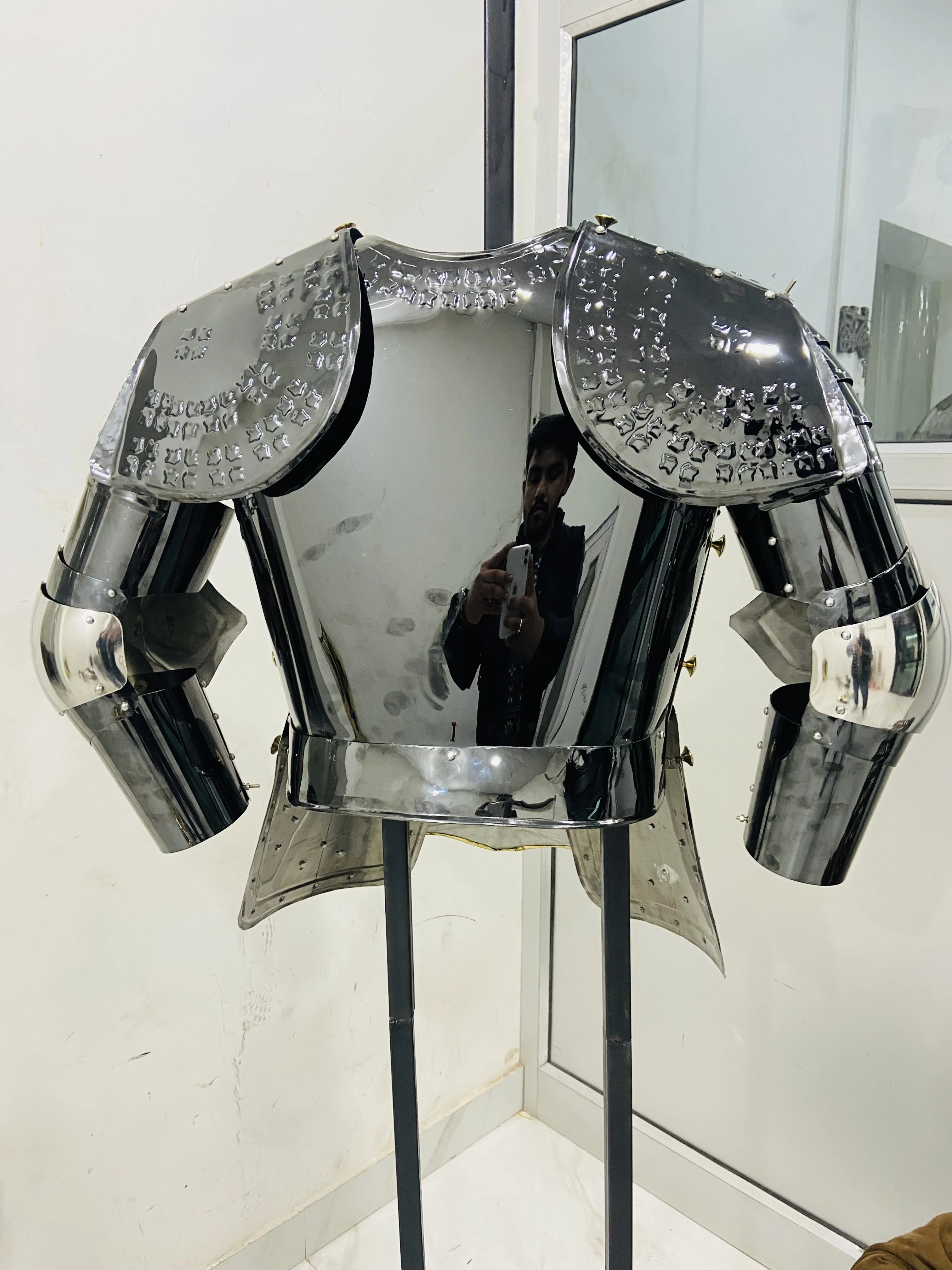 Medieval Armor Jacket Breastplate Armor Stainless Steel Chest Jacket ...