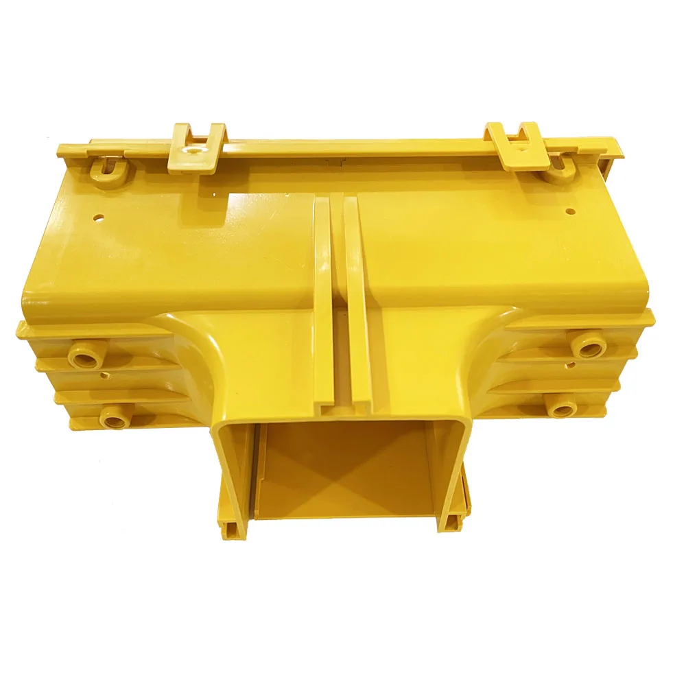 Yellow Pvc Duct Wire Conduit Trunking Fitting Tee Fiber Optic Cable ...
