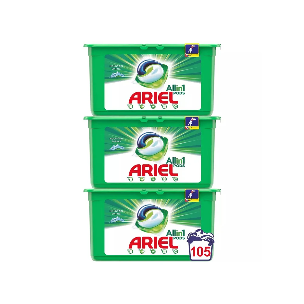 Ariel All In1 Pods Tub Plastic X1 477g Laundry Detergent 15 Capsules ...
