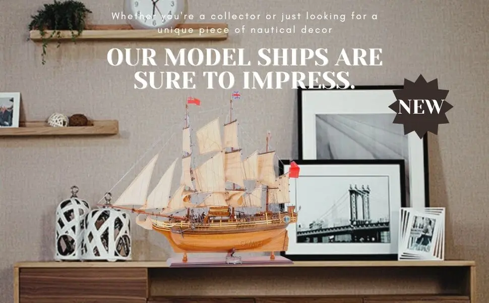 Hms Bounty Model Ship New Handcrafted Wooden Replica With Display Stand ...