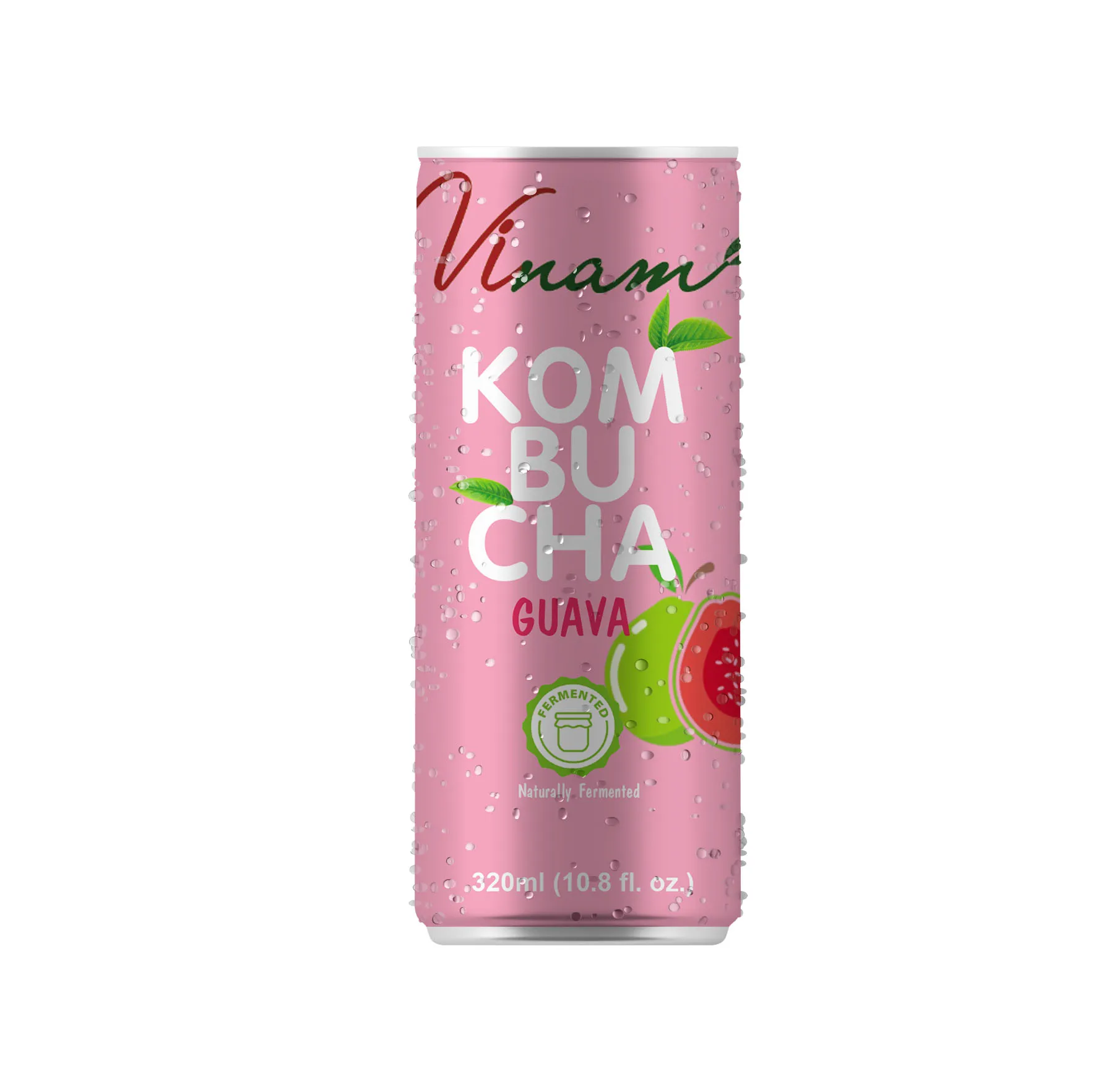 Kombucha Tea Drink Fruit Flavors Guava Juice Canned 250ml 330ml Oem/odm ...