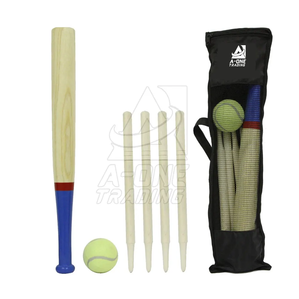 Whole Sale Rate Wooden Baseball Set With Ball And Bat For Sale Wooden ...