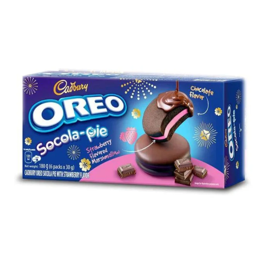Wholesale Cadbury Oreo Chocolate Pie Strawberry 180g X 12 Boxes Ready ...