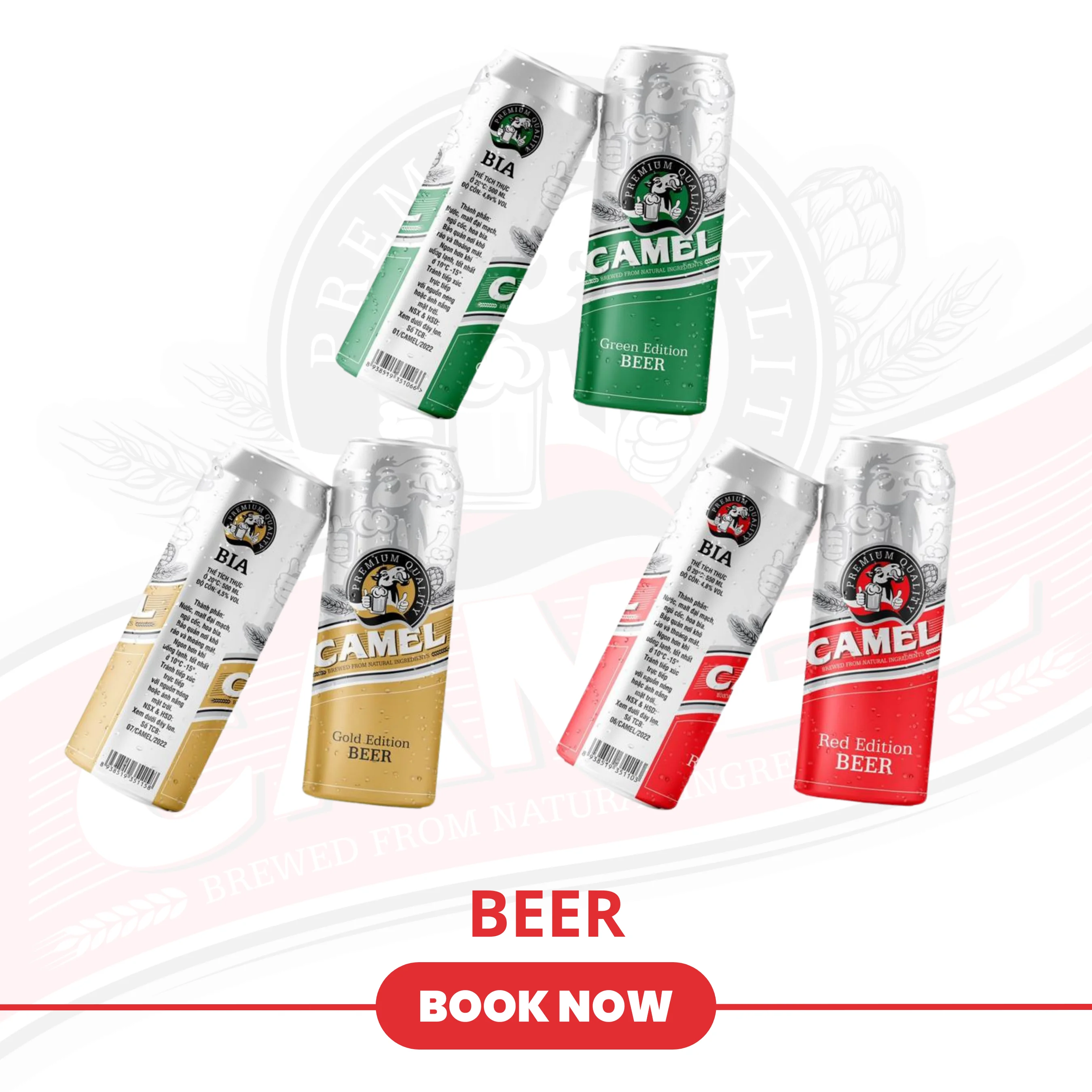 Camel Fruit Juice Canned 330ml - Flavored Puree Variety