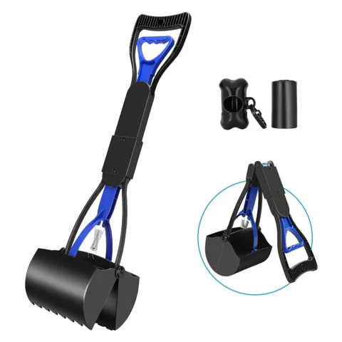 Pet Dog Pooper Scooper Portable Dog Poop Scoop With Waste Bag Dispenser ...