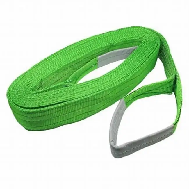 Extra-Heavy Duty Polyester Webbing Slings with Green 2 Tons for Lifting ...