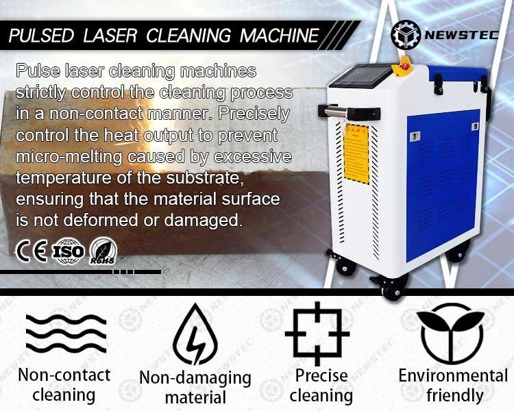 Portable Laser Rust Equipment 200w 300w Removal Metal Surface Paint ...