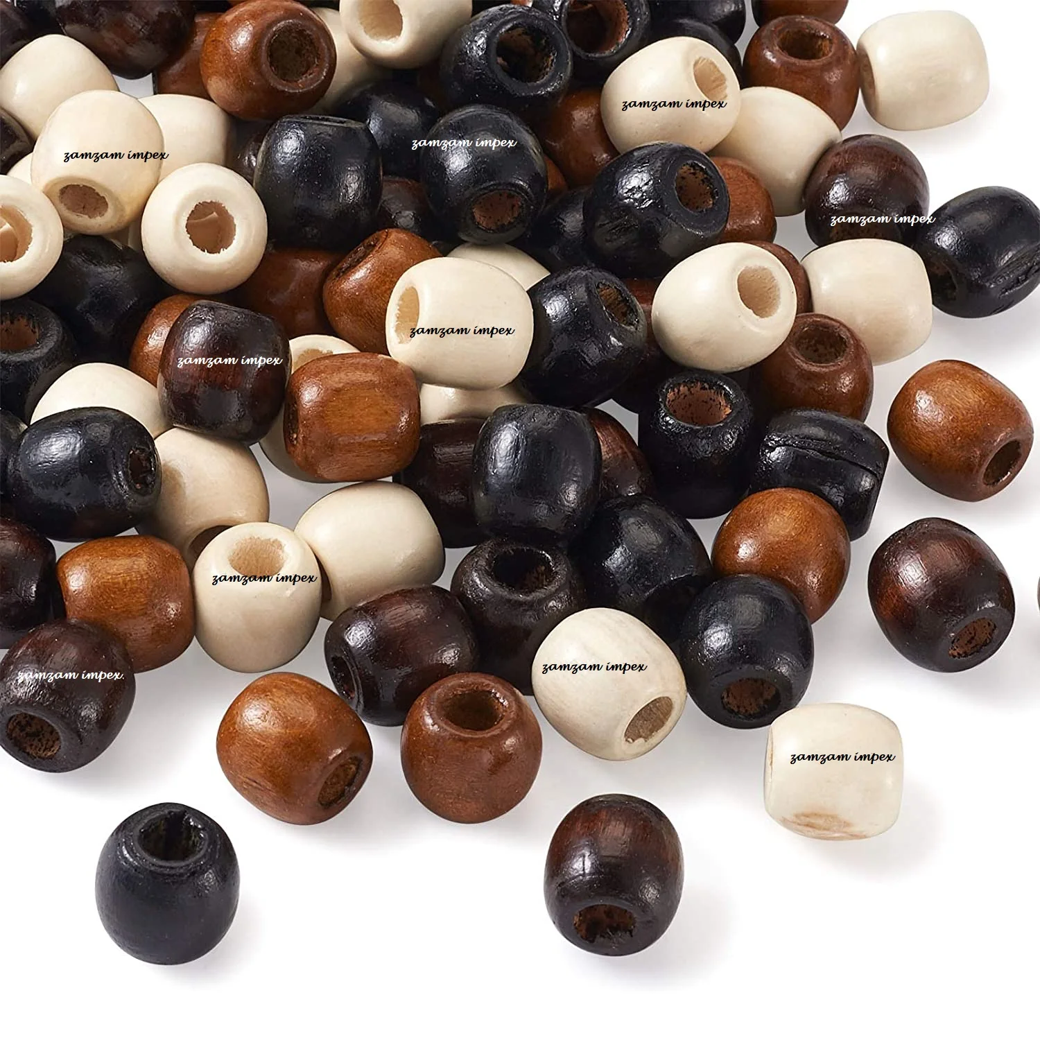 Alibaba.com: Wooden Dreadlock Hair Braid Beads: Natural material ...