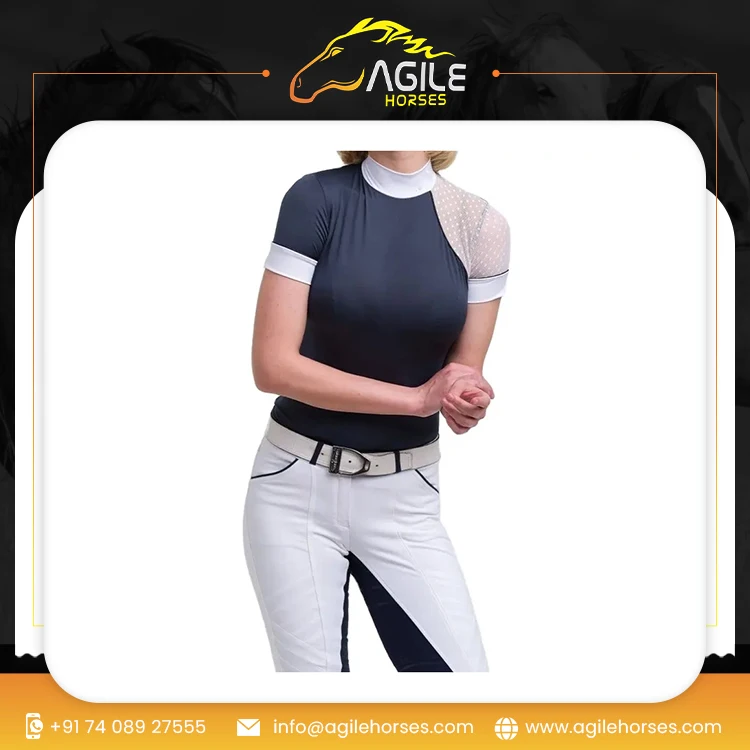 Wholesale Supplier Horse Riding Shirt Base Layer Polo Equestrian Womens ...
