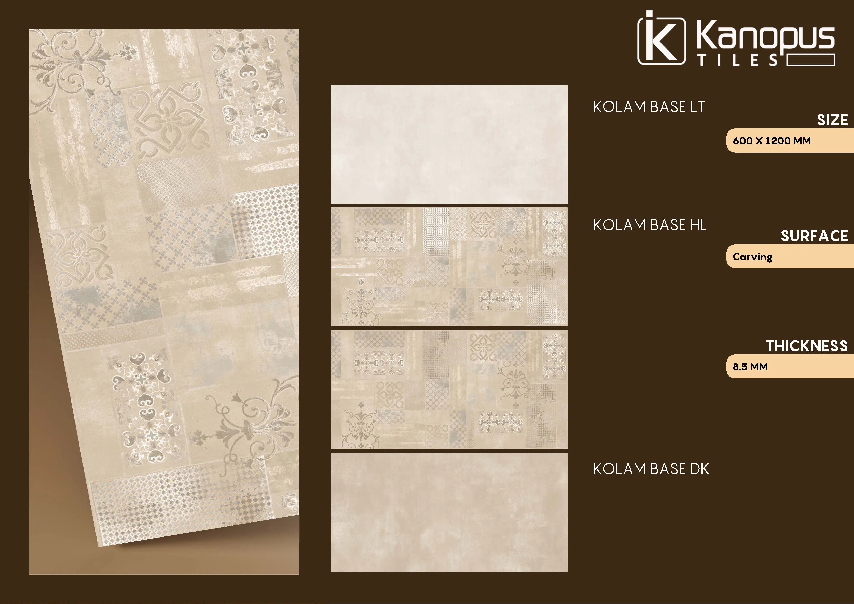 Decorative Natural Design Wall Carving Finish 600x1200mm Strip Tile ...