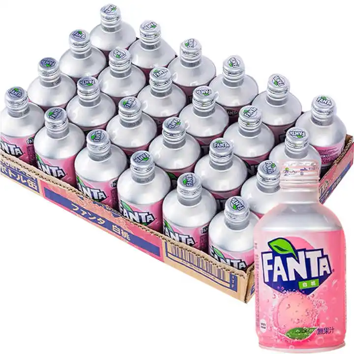 Japan Fanta Carbonated Drinks 300ml Grape White Peach Flavor Carbonated ...