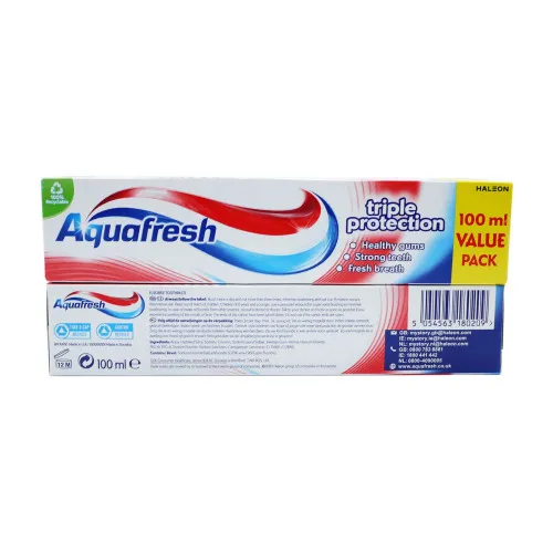 Aquafresh Cavity Protection Fluoride Toothpaste,Cool Mint,5.6 Oz,3 Pack ...