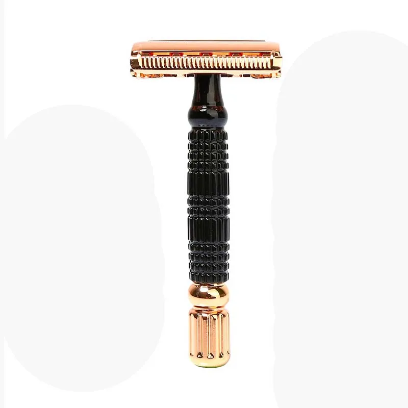 Double Edge Safety Razor / Safety Razor Shaving Long Handle / Black ...