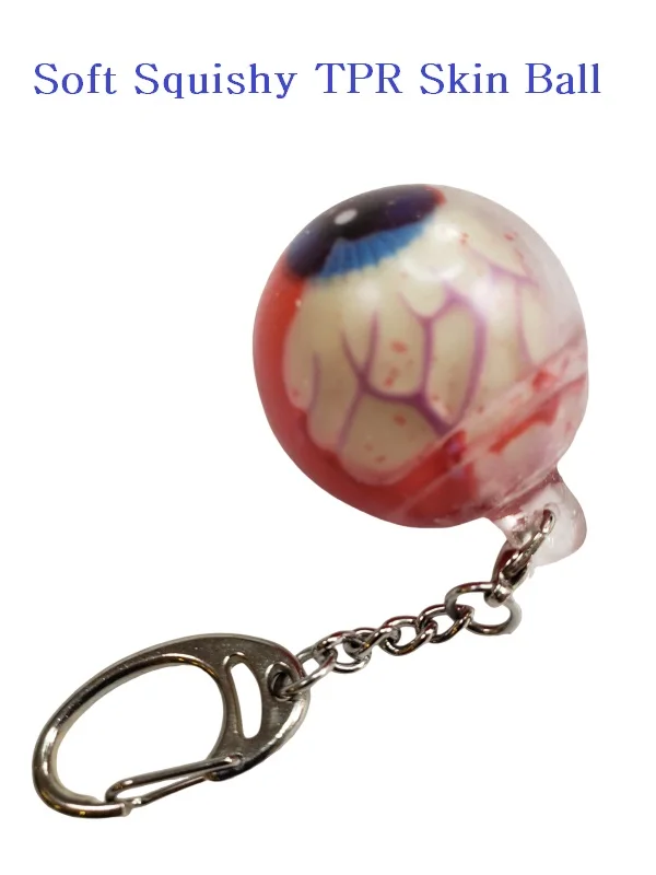 Squeeze Horrible Eyeball Keychain With Red Bloody Liquid Filled And ...