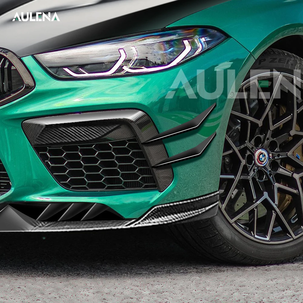 Aulena Dry Carbon Front Bumper Canards Hood Side Skirts Rear Diffuser Spoiler Body Kit Front ...