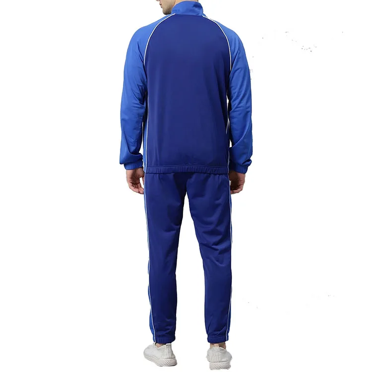 Blank Tracksuit Custom Sports Suit Set Mens Polyester Sweatsuit Team ...