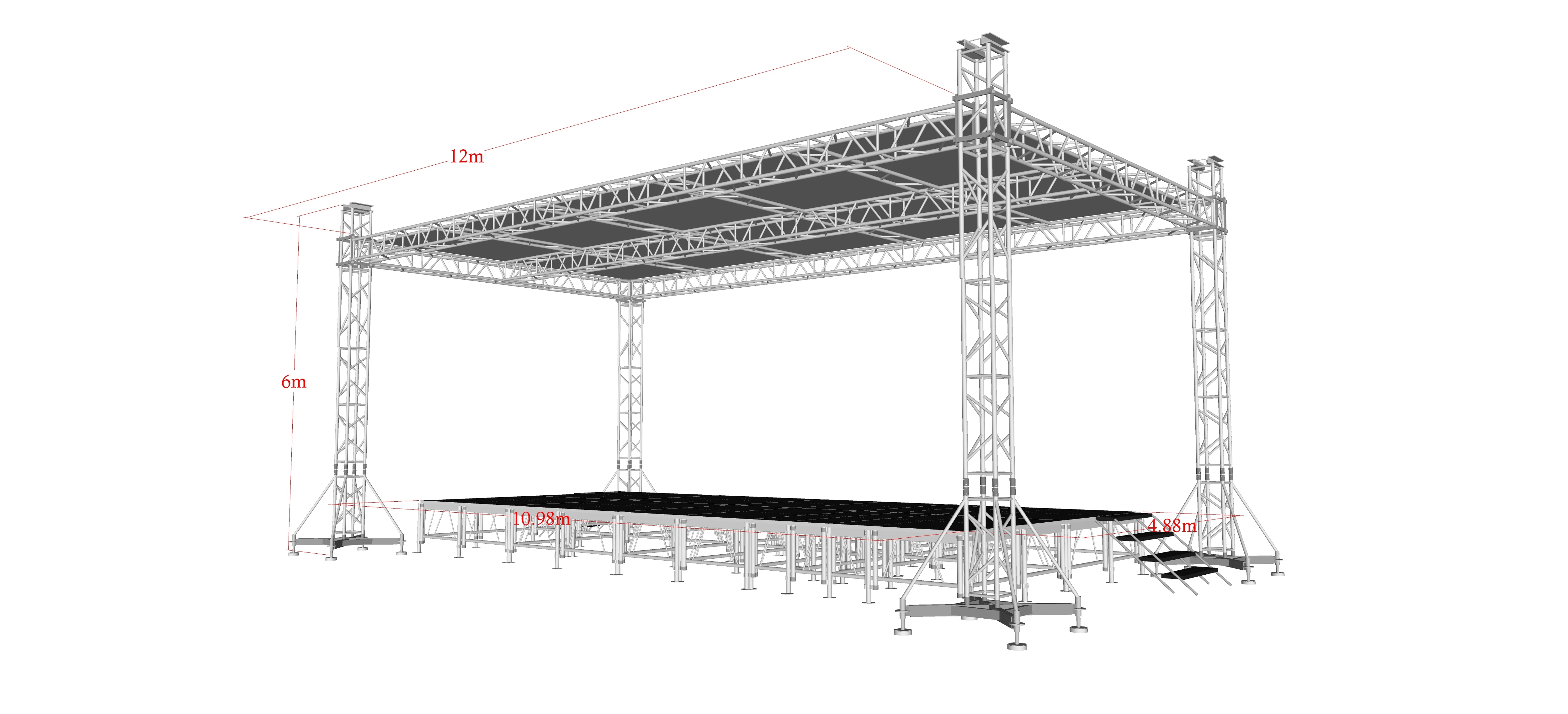 Luxury Aluminium Stage Podium for Events and Weddings