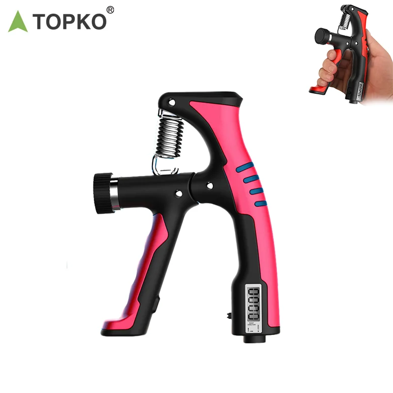 TOPKO High Quality Adjustable Count Grip Strength Device Gym Fitness ...
