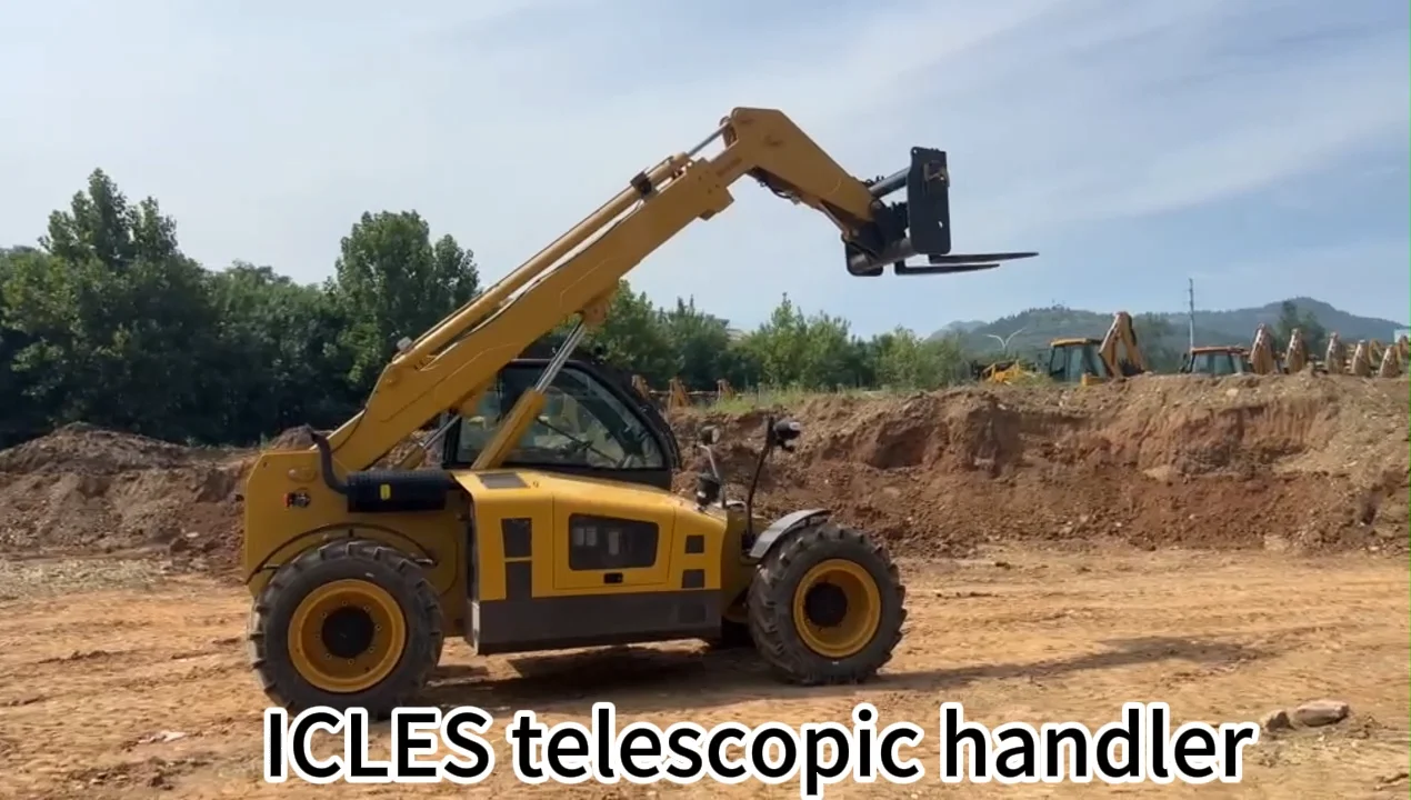 Rotating Agricultural Telehandler Forklift Boom Mini Telescopic Loader ...