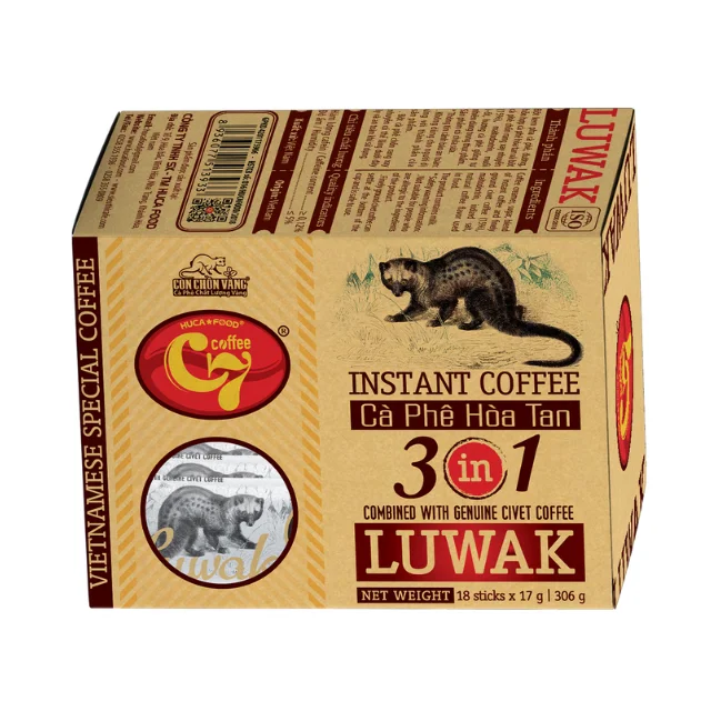 Golden Weasel Instant Coffee - Premium 3-in-1 Blend