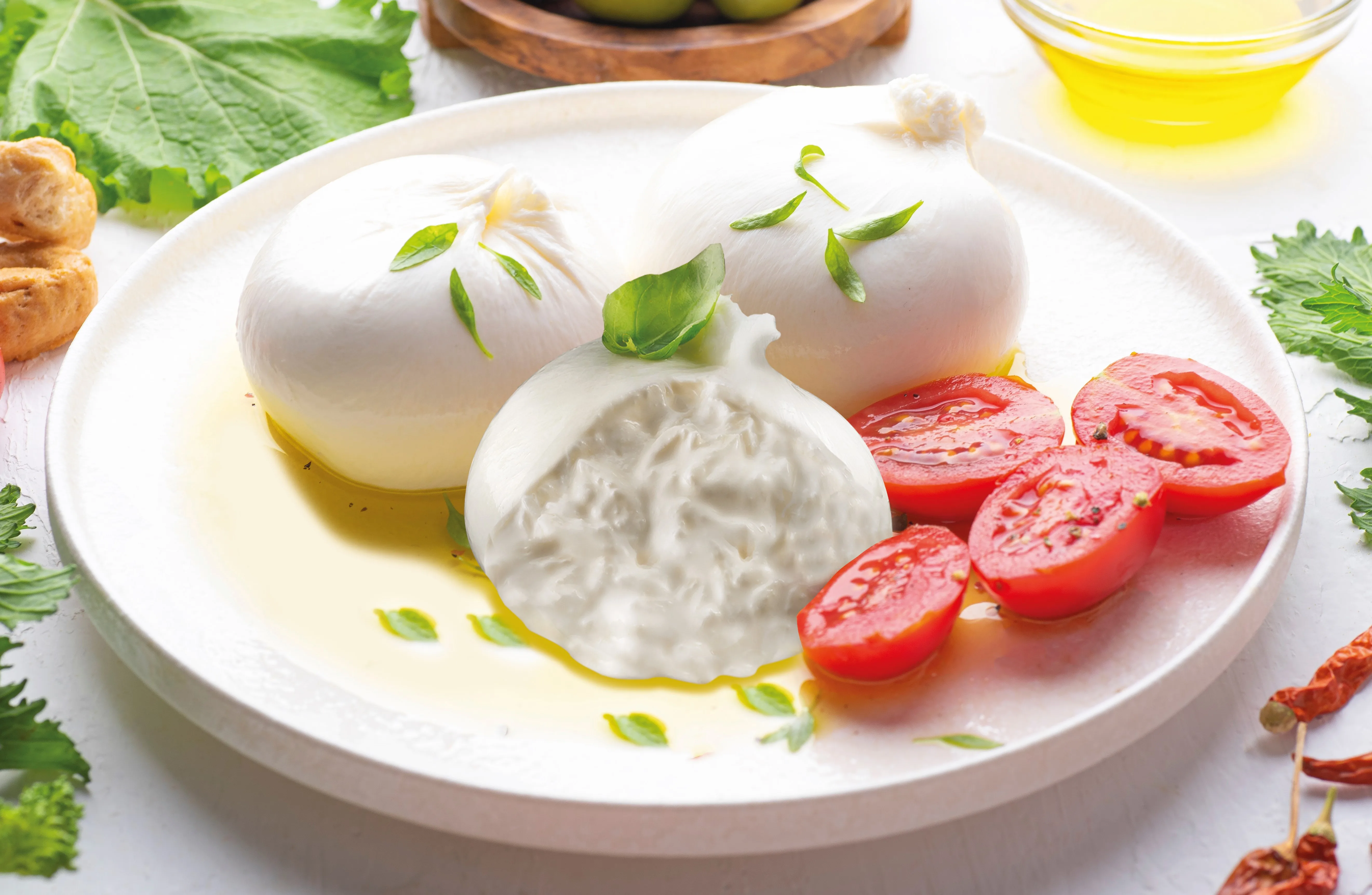Italian High Quality Frozen Cheese Burrata 50 Gr X 4 For Retail - Buy ...