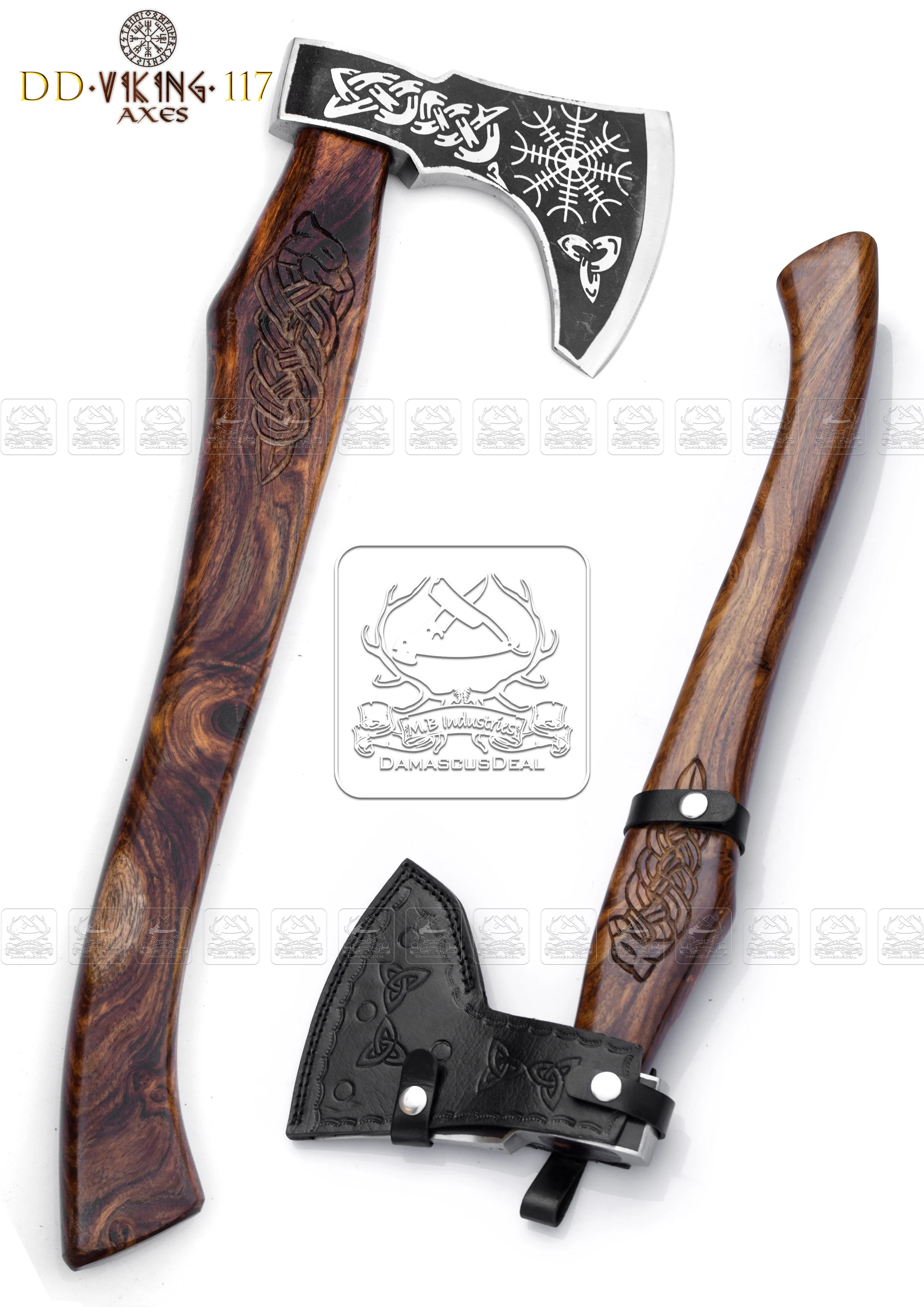 Doppelkopf Wikinger Axt DD-VikingAxe-101 Nordmänner Tomahawk Wikinger Stil hand gefertigte ...