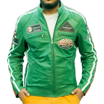 Professional Manufacture Genuine Biker Men Leather Jacket Oem Custom ...