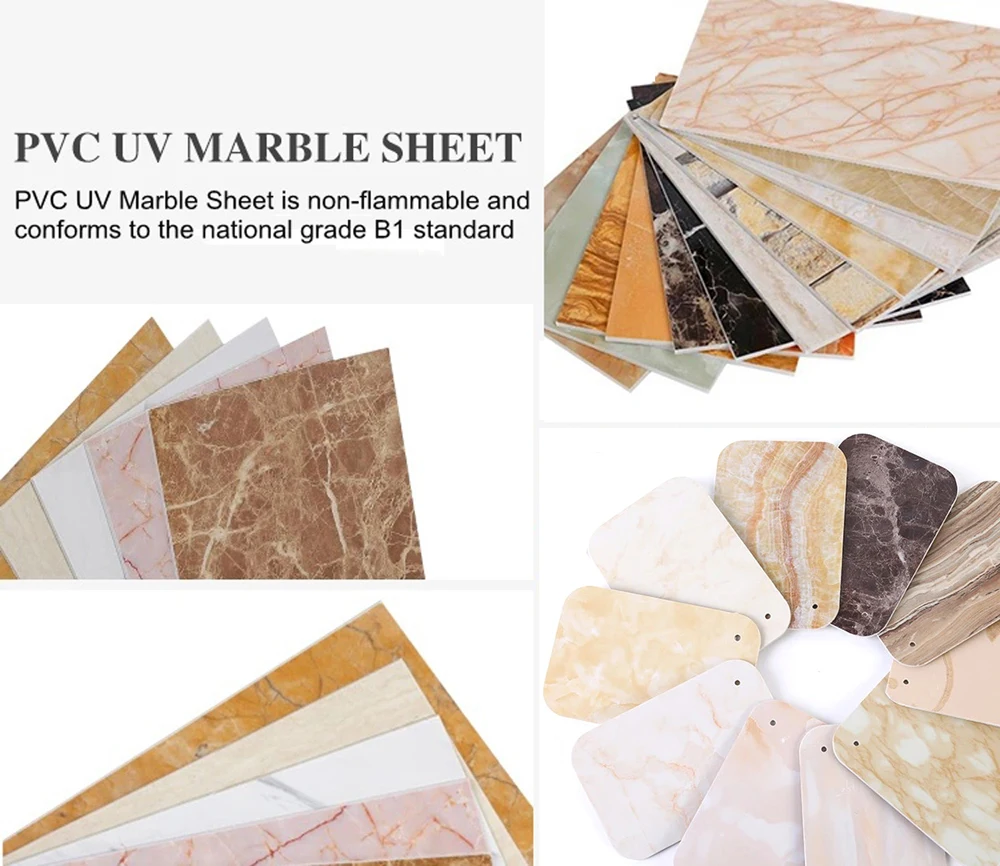 Pvc Marble Sheet Uv Pvc Marble Board For Wall Decoration 1220*2440 Cm - Buy Pvc Marble Sheet Uv ...