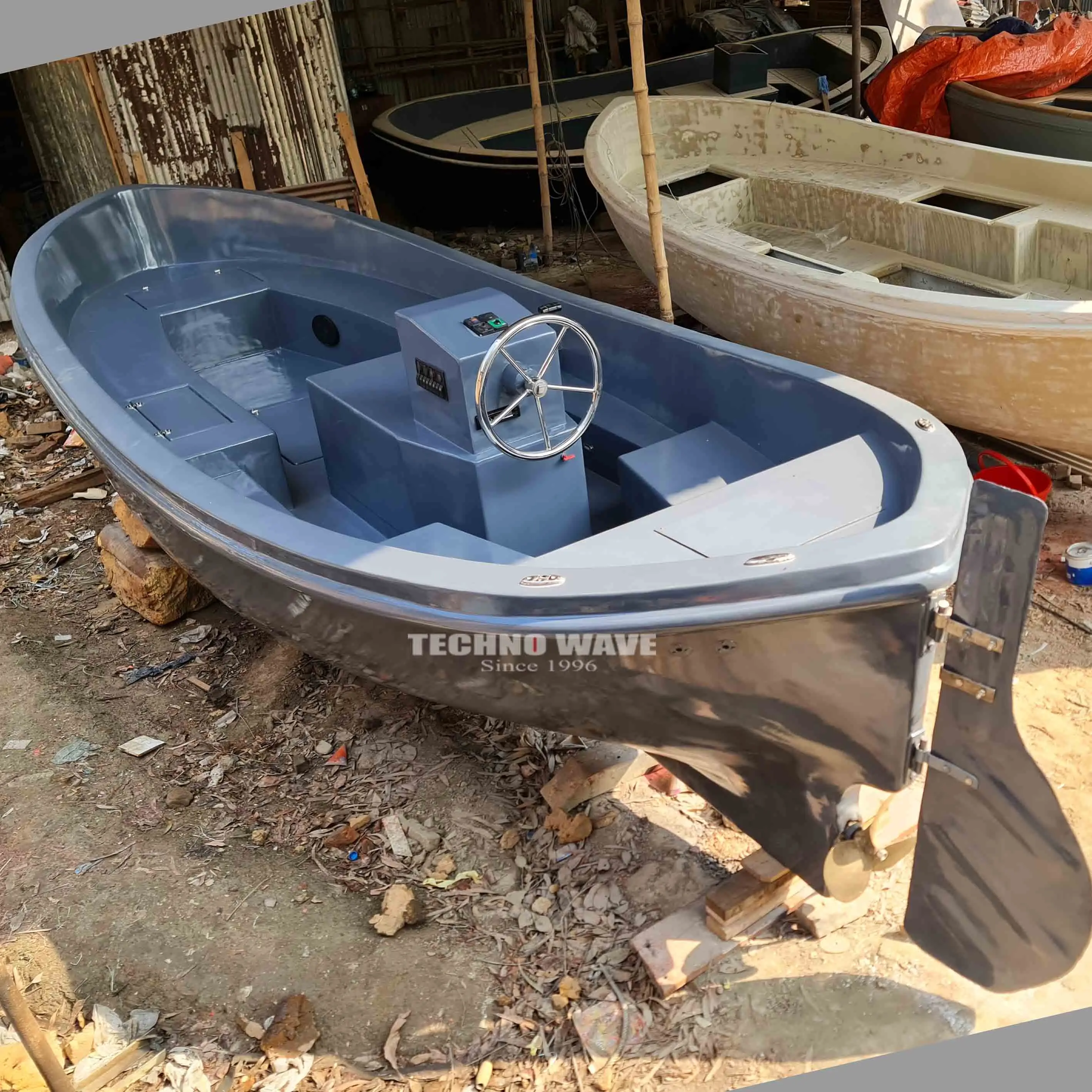 Fassmer Lifeboat Hull Renovated to Dutch Sloep Pleasure Boat