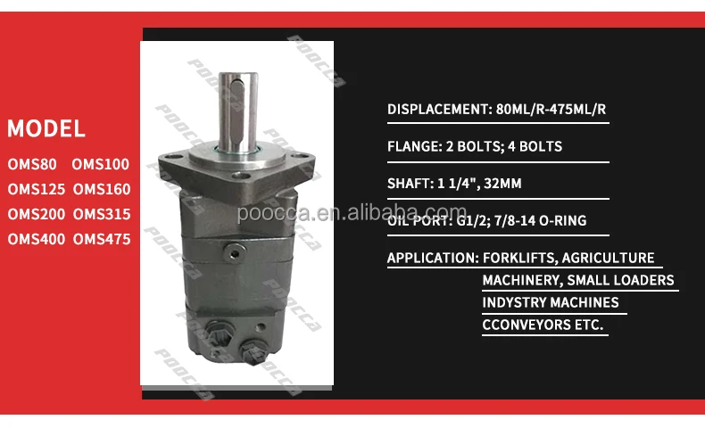Replace Dan-foss Hydraulic Motor OMM OMP OMR OMS OMT OMV H/S/2000/4000 ...