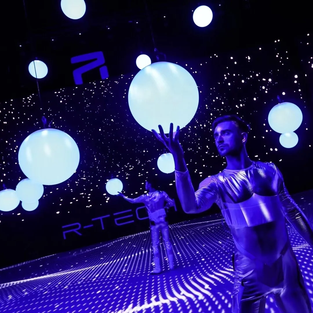 DMX Control Kinetic Ball Light Kinetic System Led Lifting Ball 3D Wave ...