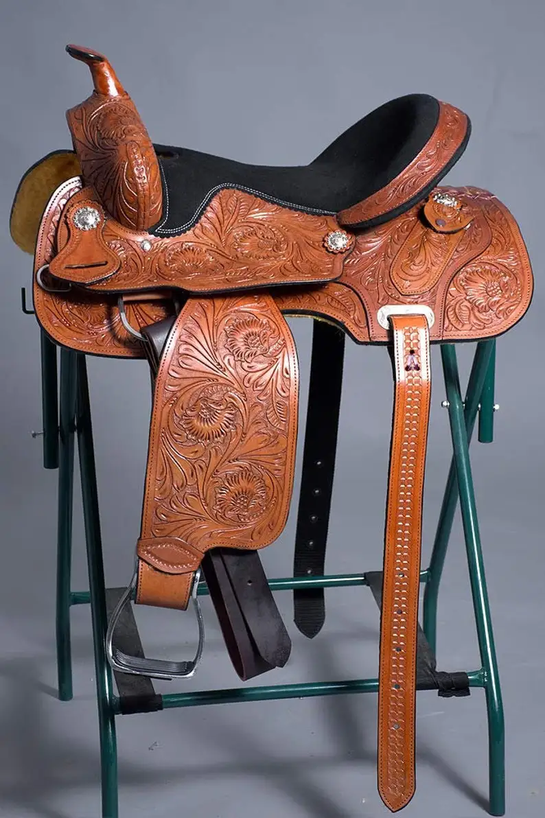 Premium Quality Western Leather Horse Saddle With Matching Horse Tack ...