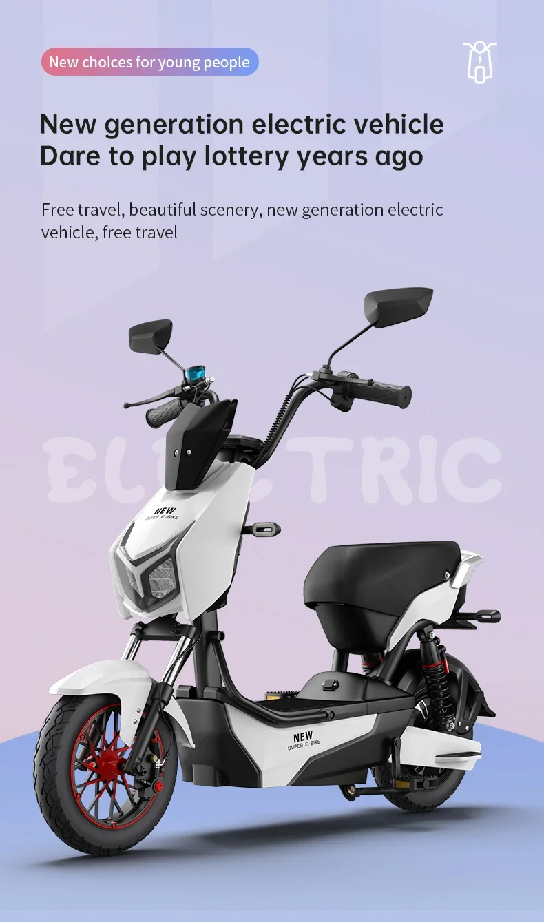 Classically Designed 1200W Electric Motor Scooter for Adults High Speed ...