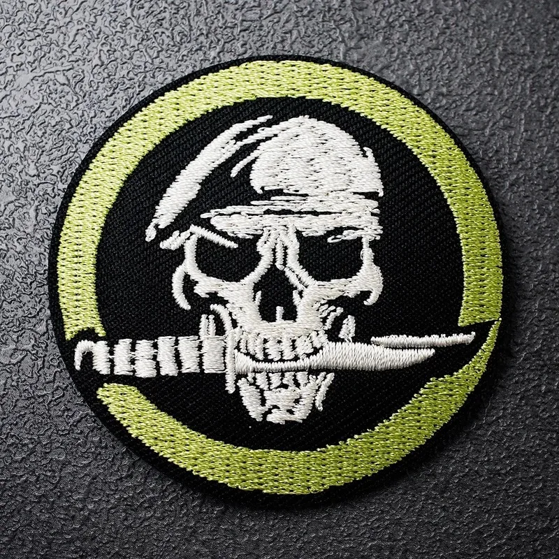 Evil Skull Embroidered Iron On Patches For Diy Stripes Clothes ...