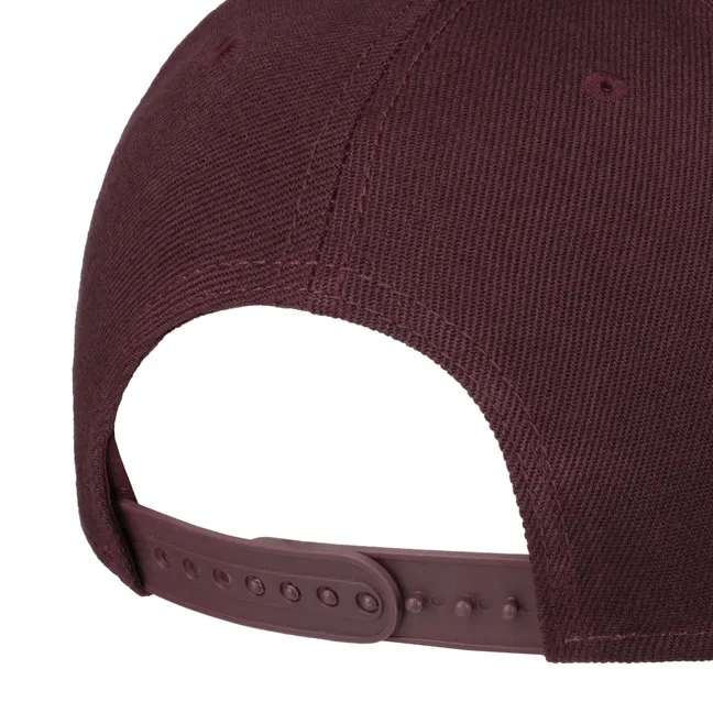 New Arrival OEM Custom 6 Panel Embroidery Logo Maroon Snapback ...