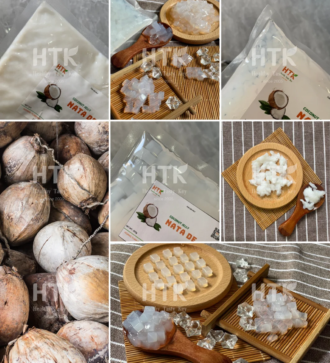 Nata De Coco Raw Coconut Jelly Gel In Syrup Star Heart Cube With Bubble Tea Ingredients For ...