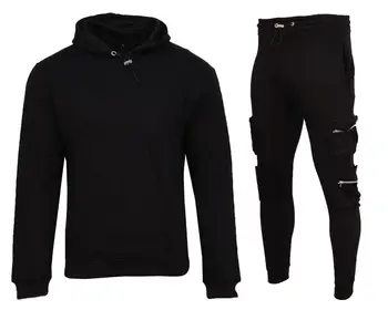 Custom Mens Tech Fleece Jogging Set Soft Cotton Texture Fleece ...