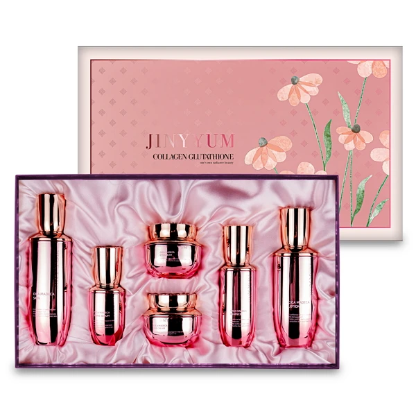 Jiny Yum Collagen Glutathione Skin Care 6pc Set for Brightening