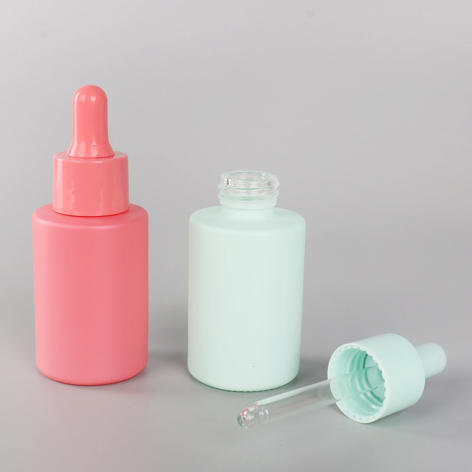 Colorful Macaron Pink Blue Green 20ml Glass Dropper Bottle 30ml Glass ...