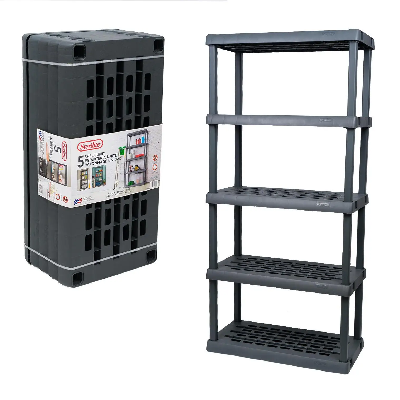 Sterilite 5-Shelf Resin Rack| Alibaba.com