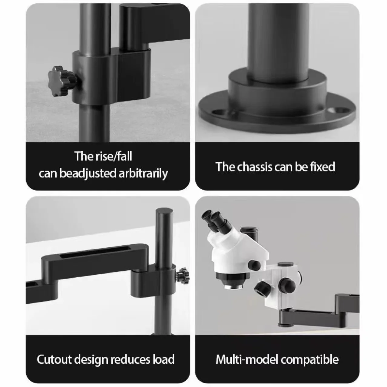 Universal Metal Swing Arm Telescopic 360 Degree Microscope