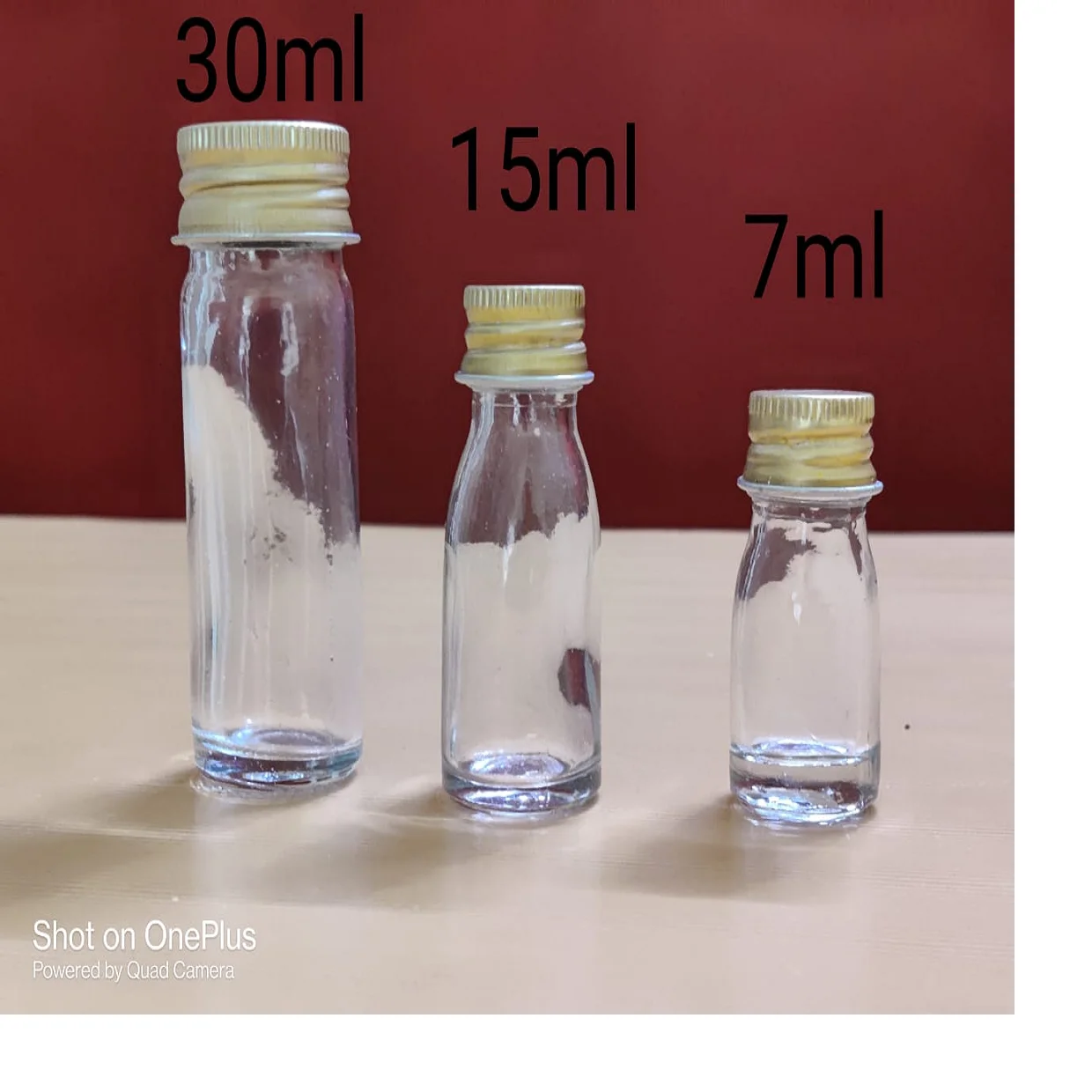 Custom Made Empty Glass Mini Bottle In Size 7 Ml 15 Ml And 30 Ml Ideal For Perfumers And ...