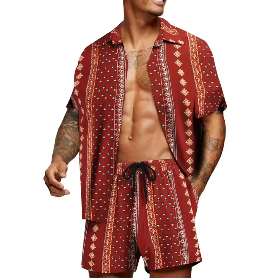 Custom Beach Swim Short Set Summer Sportswear men Swim Short Set suits ...