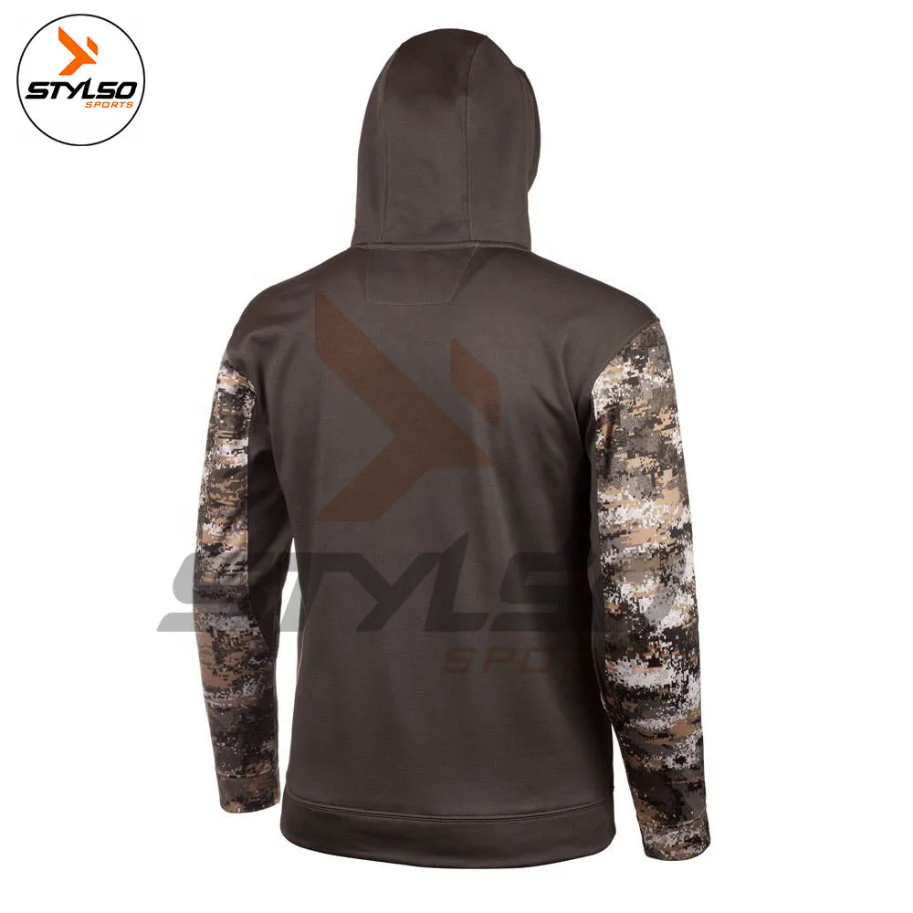 Men Hunting Hoodie Durable Long Sleeve Hunting Hoodie Camouflage Hiking ...