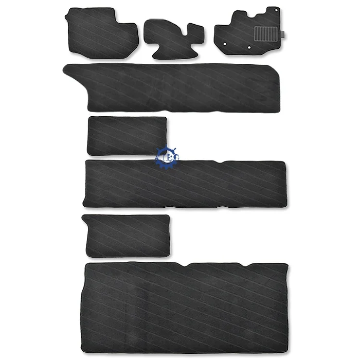 200 Series Hiace Wagon GL Floor Mat Woven Black 8 Piece Set Exclusive ...