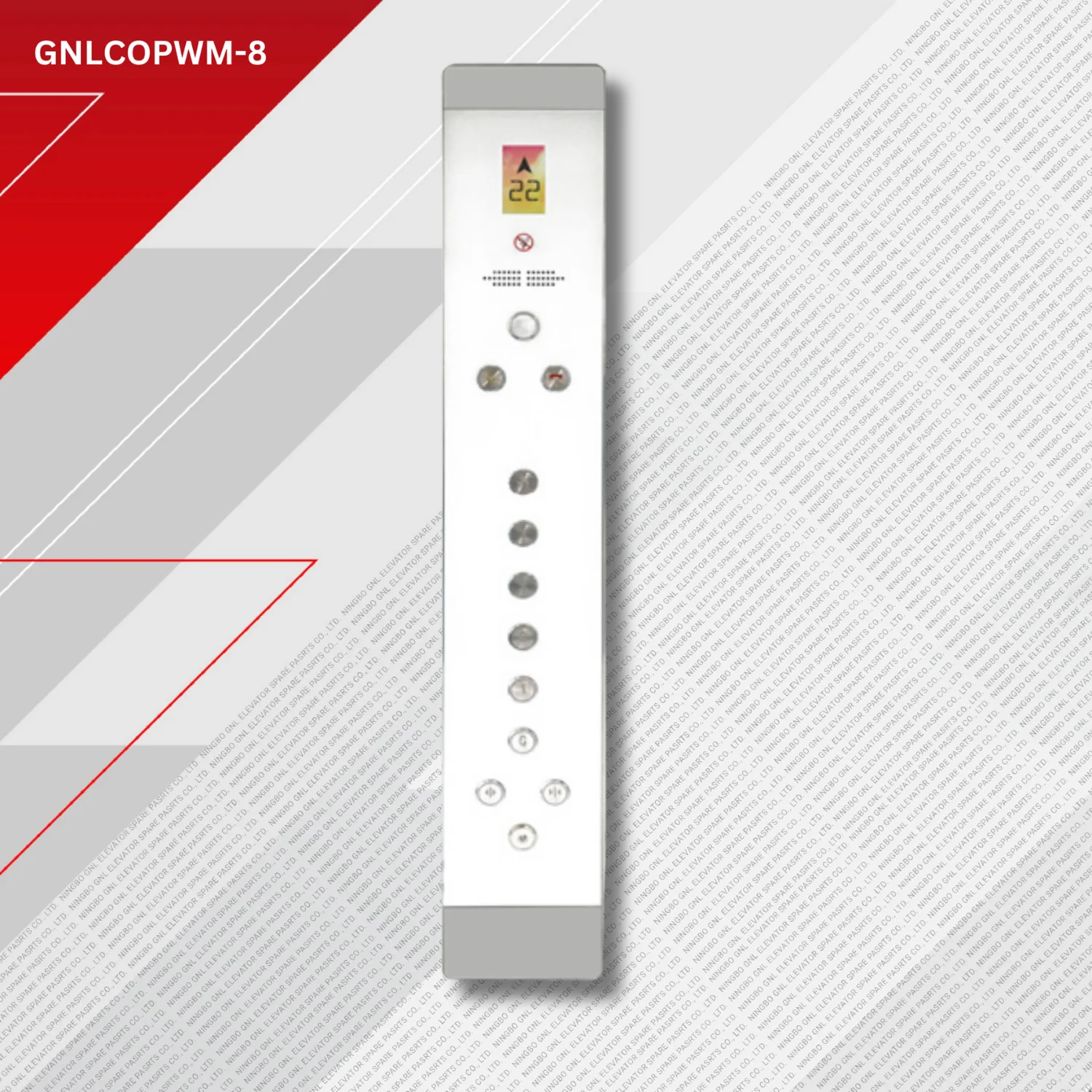 Elevator Wall Mounted Type -COP Car Operator Panel | Glass Type COP ...